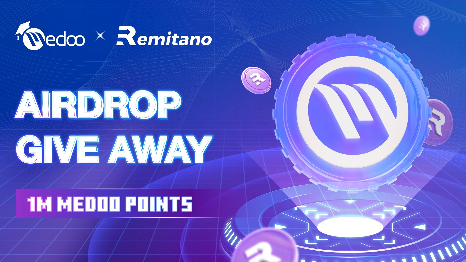 Discover the exciting Airdrop Giveaway from our partner Medoo!