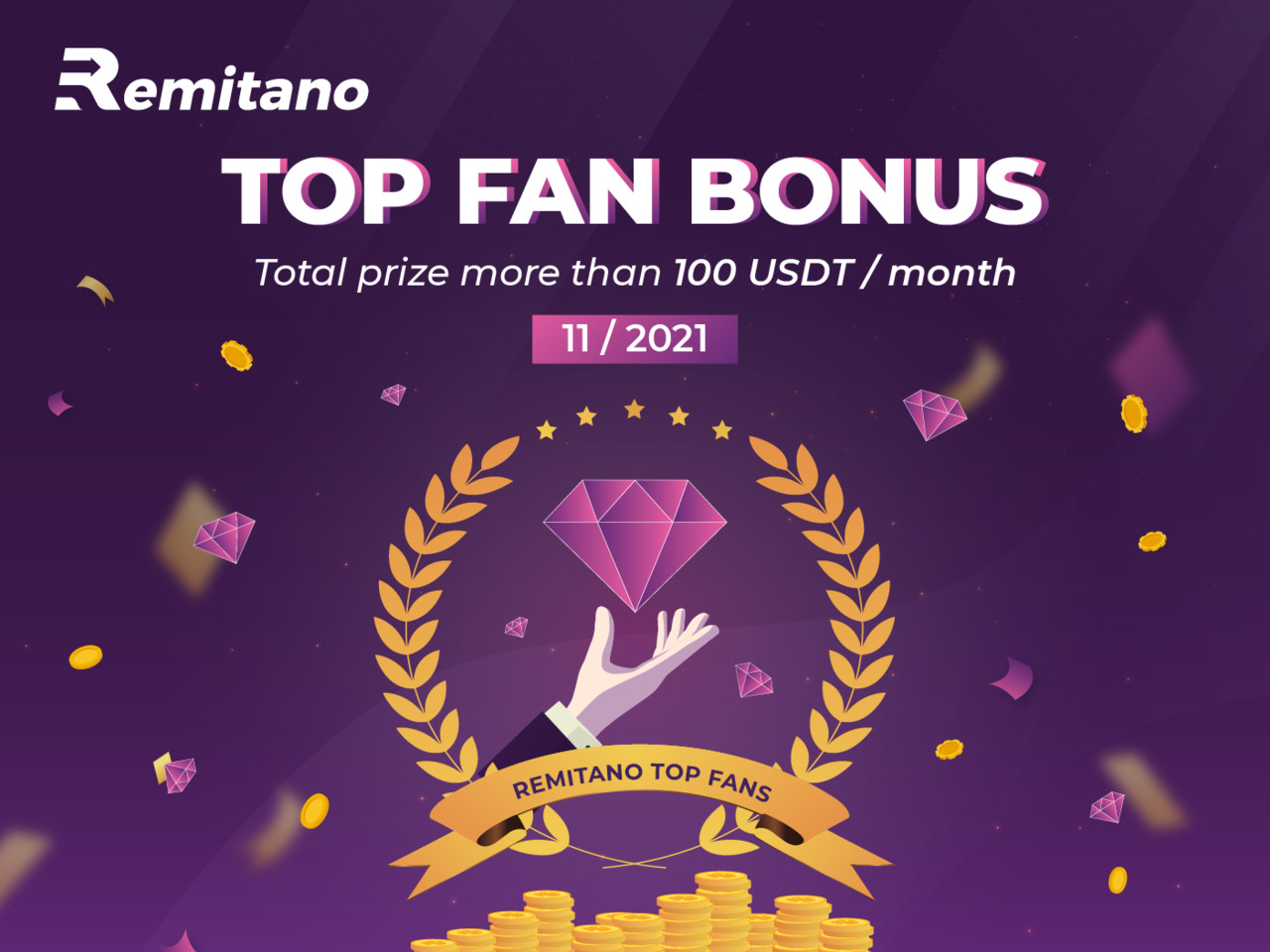 [November Award 2021] Top Fan Bonus: Honouring Members of the Remitano ...