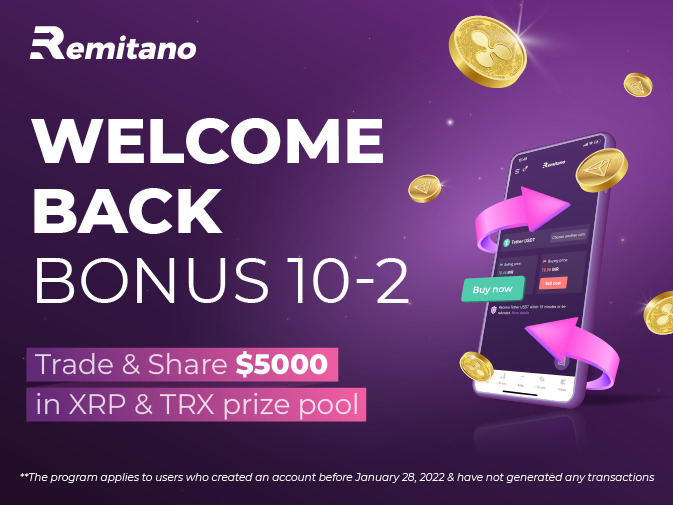 [Award] Welcome Back bonus 10-2: Complete the first trade to share $5000