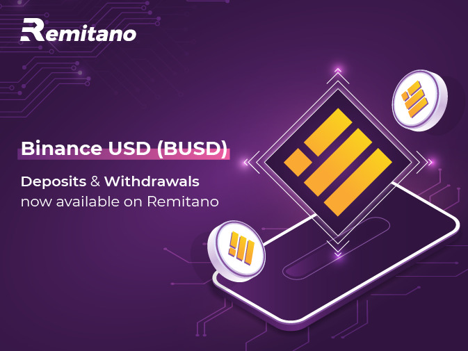 Remitano Introduces Deposits and Withdrawals for Binance USD
